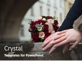 Wedding Hands And Rings Near PPT template 16 | CrystalGraphics