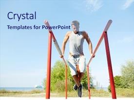 Weight Belt On Parallel PPT template 58 | CrystalGraphics