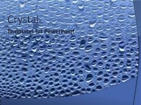 Wet Glass Surface Full Frame PPT template 67 | CrystalGraphics