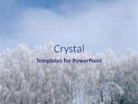 White Trees In The Park PPT template 35 | CrystalGraphics