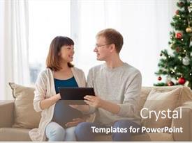 Winter Holidays Technology And People PPT template 46 | CrystalGraphics