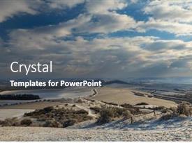 Winter Landscape Near Mikulov Palava PPT template 35 | CrystalGraphics
