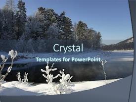 Winter Landscape PPT template 36 | CrystalGraphics
