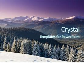 Winter Weather Frosty Day Is In Mountains PPT template 12 | CrystalGraphics