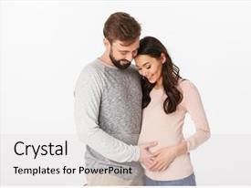 Man Standing With His Pregnant PPT template 26 | CrystalGraphics