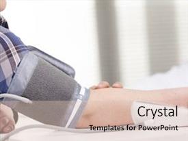 Woman Measuring Blood Pressure PPT template 58 | CrystalGraphics