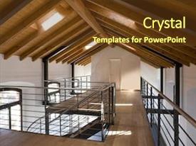 Wood Beam Empty Flat PPT template 27 | CrystalGraphics