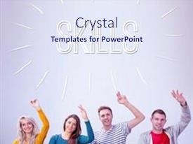 Word Skills Against College Students PPT template 97 | CrystalGraphics