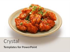 Yangnyeom Chicken Korean Style Fried PPT template 7 | CrystalGraphics