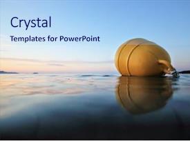 Yellow Buoy Floating PPT template 92 | CrystalGraphics