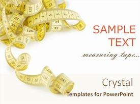Yellow Measuring Tape Isolated PPT template 14 | CrystalGraphics