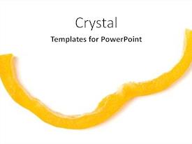 Yellow Pepper Slice Isolated Over PPT template 91 | CrystalGraphics
