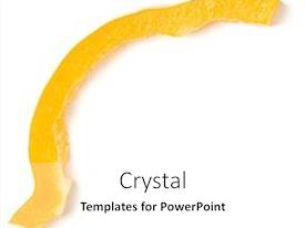 Yellow Pepper Slice Isolated Over PPT template 26 | CrystalGraphics