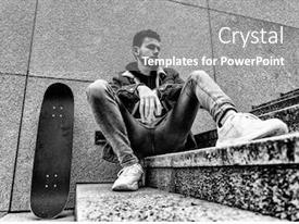 Young An Sitting With Saketeboard PPT template 63 | CrystalGraphics