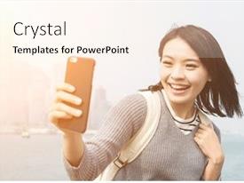 Young Asian Woman Take PPT template 72 | CrystalGraphics