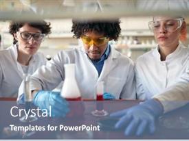 Young Chemistry Students Are Concentrated PPT template 96 | CrystalGraphics