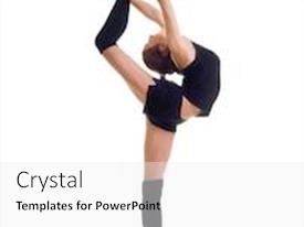 Young Girl Engaged Art Gymnastic PPT template 25 | CrystalGraphics