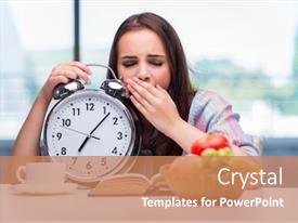 Young Girl Having Breakfast PPT template 45 | CrystalGraphics