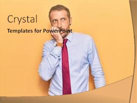 Young Handsome Man Wearing Business PPT template 17 | CrystalGraphics