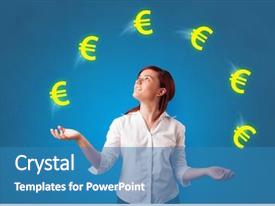 Young Happy Person Juggle PPT template 46 | CrystalGraphics
