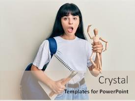 Young Hispanic Art Student Girl PPT template 40 | CrystalGraphics