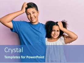 Young Hispanic Family Of Brother PPT template 54 | CrystalGraphics