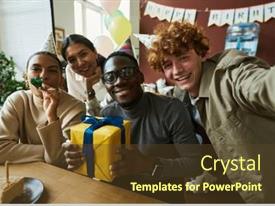 Young Intercultural White Collar Workers PPT template 51 | CrystalGraphics