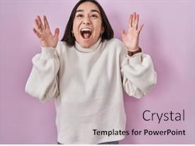 Young South Asian Woman Standing PPT template 79 | CrystalGraphics
