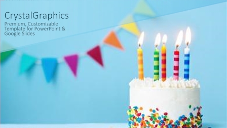 42 Best Birthday Cake Colorful Candles-Themed Templates for PowerPoint ...