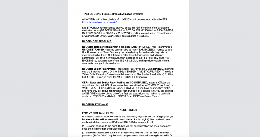 TIPS FOR USING EES (Electronic Evaluation System) - PowerPoint Ranger ...