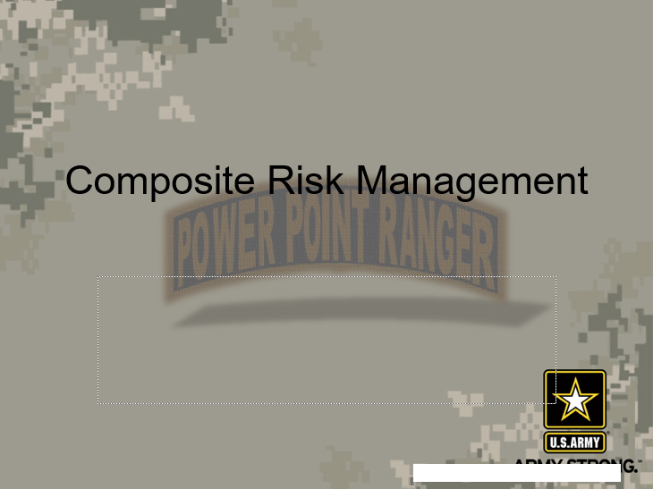 Composite Risk Management - PowerPoint Ranger, Pre-made Military PPT ...