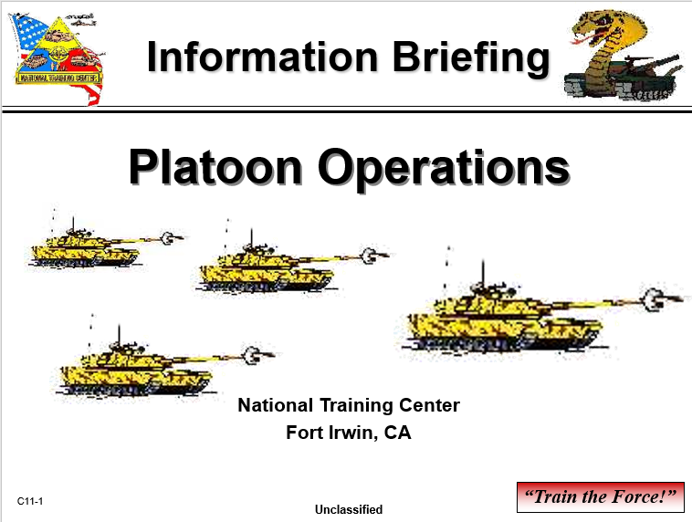 Platoon Operations - PowerPoint Ranger, Pre-made Military PPT Classes