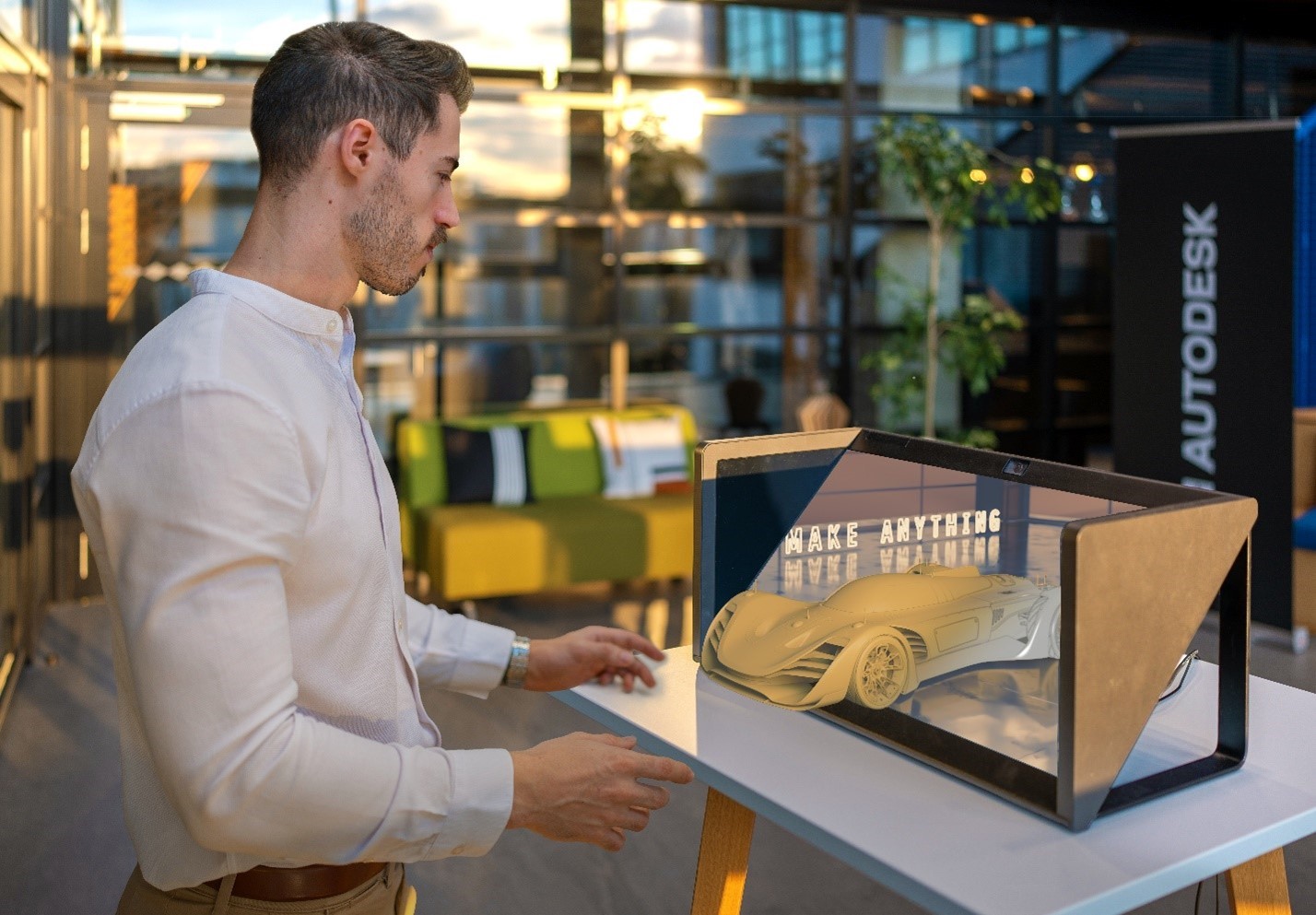 the sony spatial reality display offers a more natural seamless