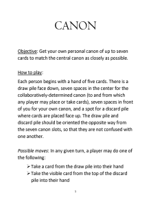 Canon: The Card Game (Old Testament Edition)