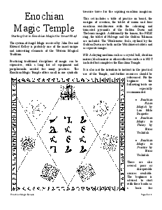 Enochian Magic Temple