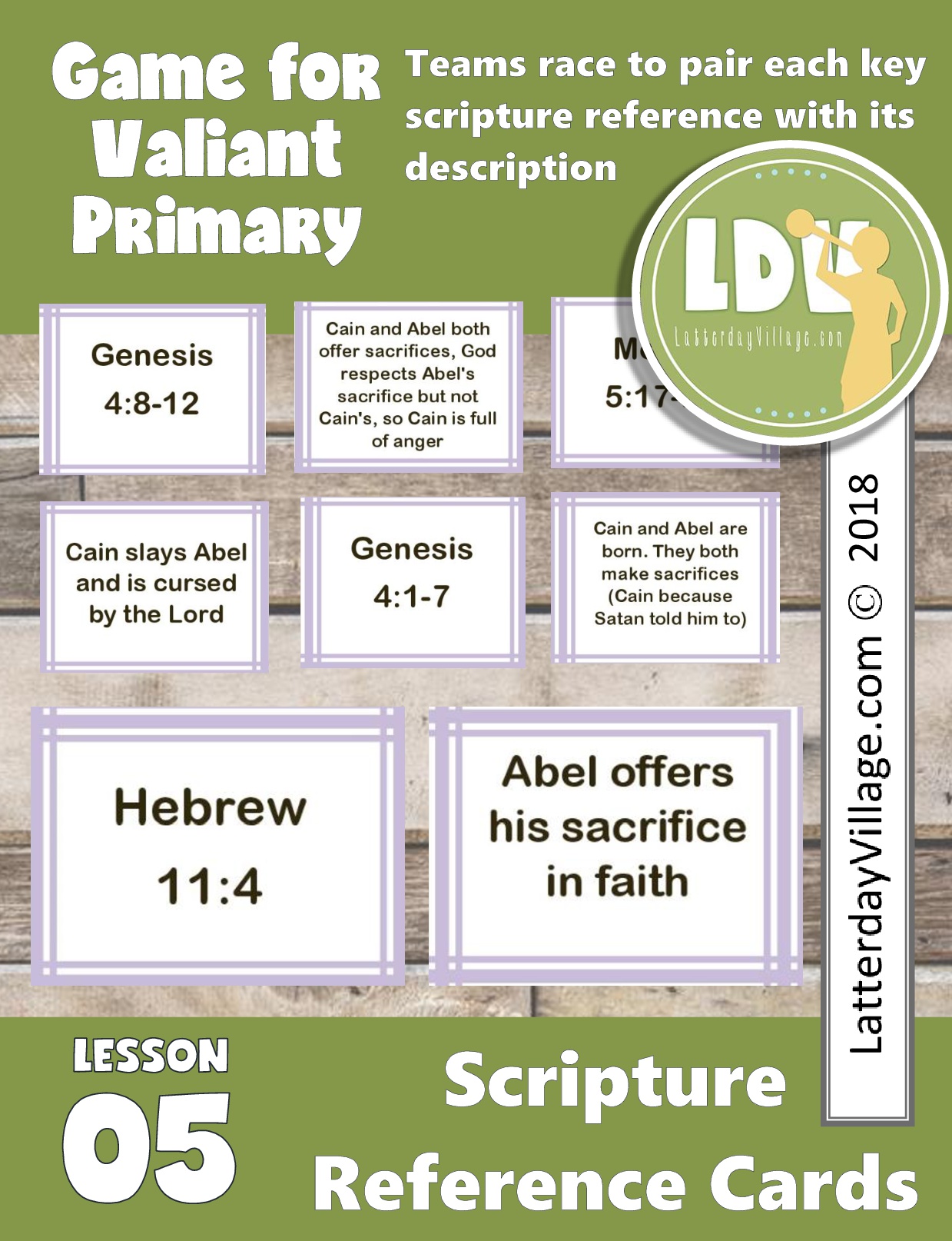 Primary 6 Lesson 5 - Adam and Eve and Their Family Offered Sacrifices ...