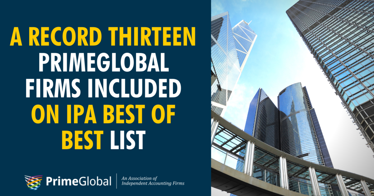 PrimeGlobal | Thirteen PrimeGlobal Firms Included on IPA Best of the…