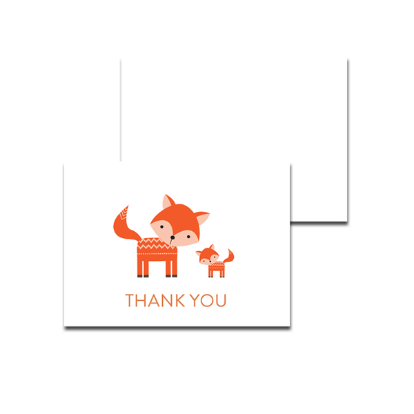Baby Shower Thank You Cards Woodland Animals at Warren Short blog