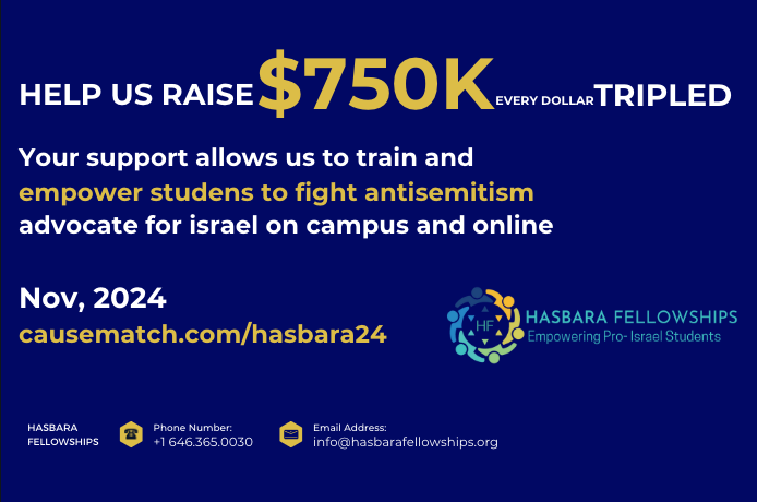 Support Hasbara Fellowships Today