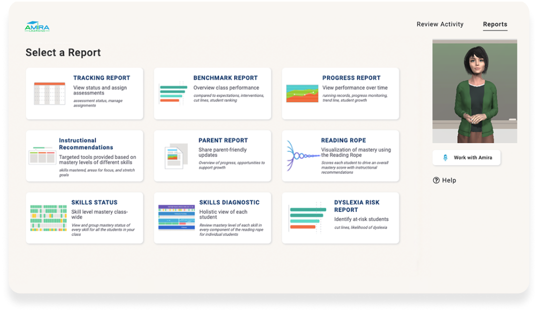 Amira ﻿Dyslexia Screener | HMH