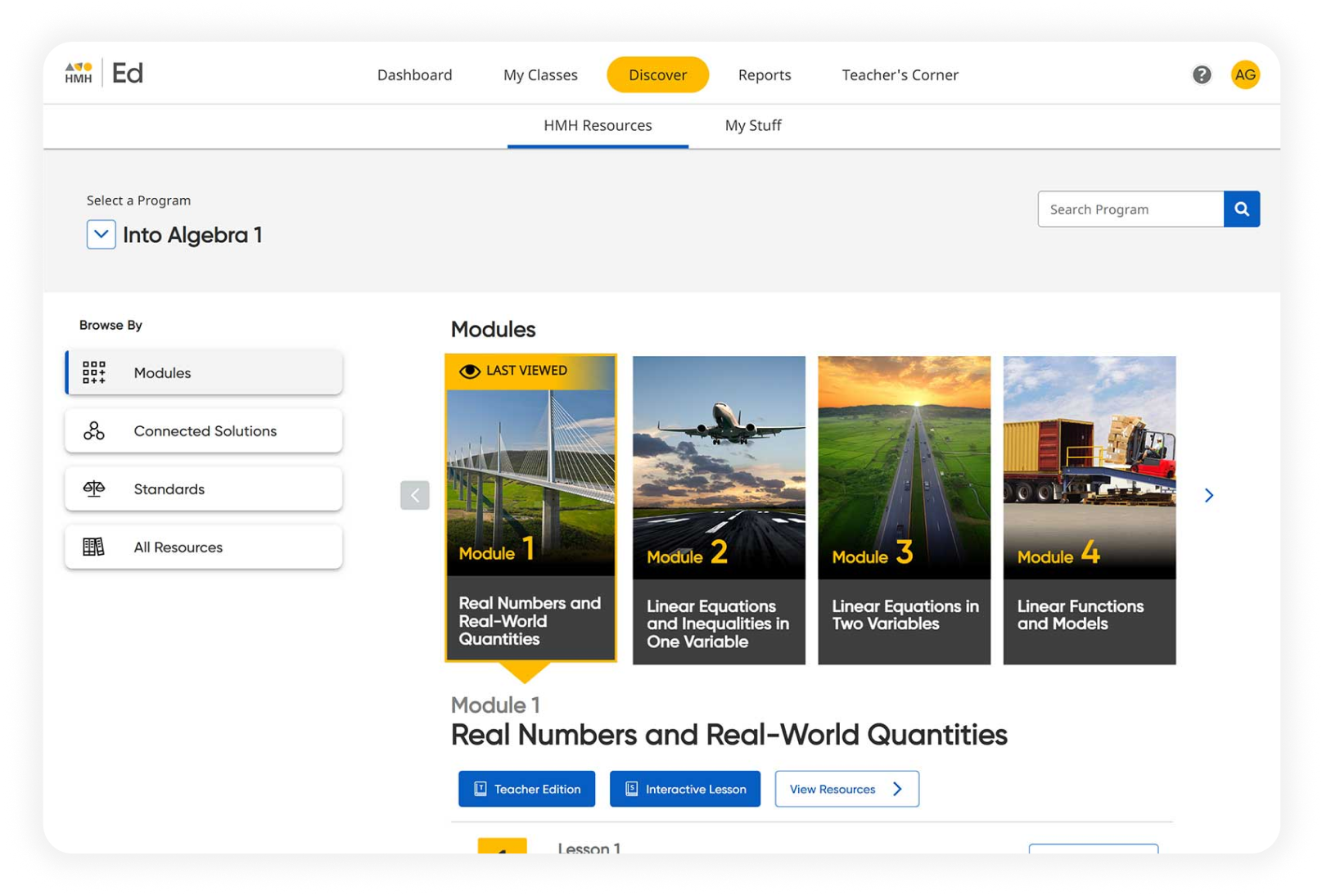 HMH Into Algebra 1, Geometry, and Algebra 2 (AGA) | Houghton Mifflin ...