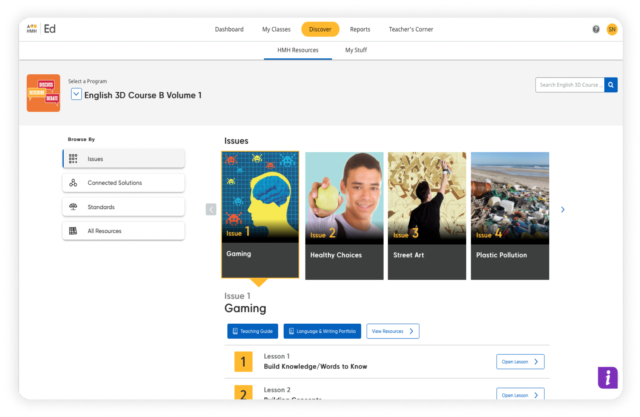 English 3D | 4-12 English Language Development Curriculum | Houghton ...
