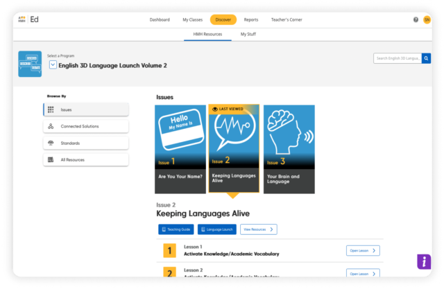 English 3D | 4-12 English Language Development Curriculum | Houghton ...