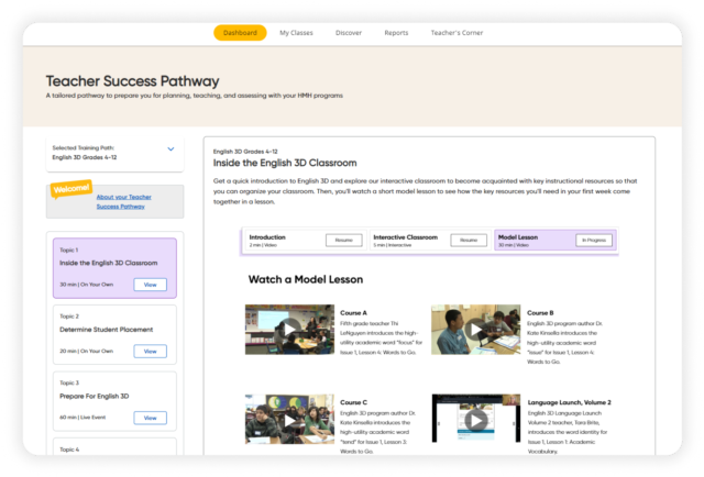 English 3D | K-12 English Language Development Curriculum | Houghton ...