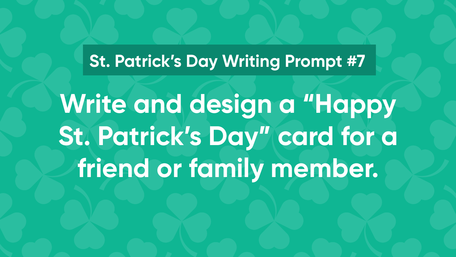 22 St. Patrick’s Day Writing Prompts and Activities | Houghton Mifflin ...