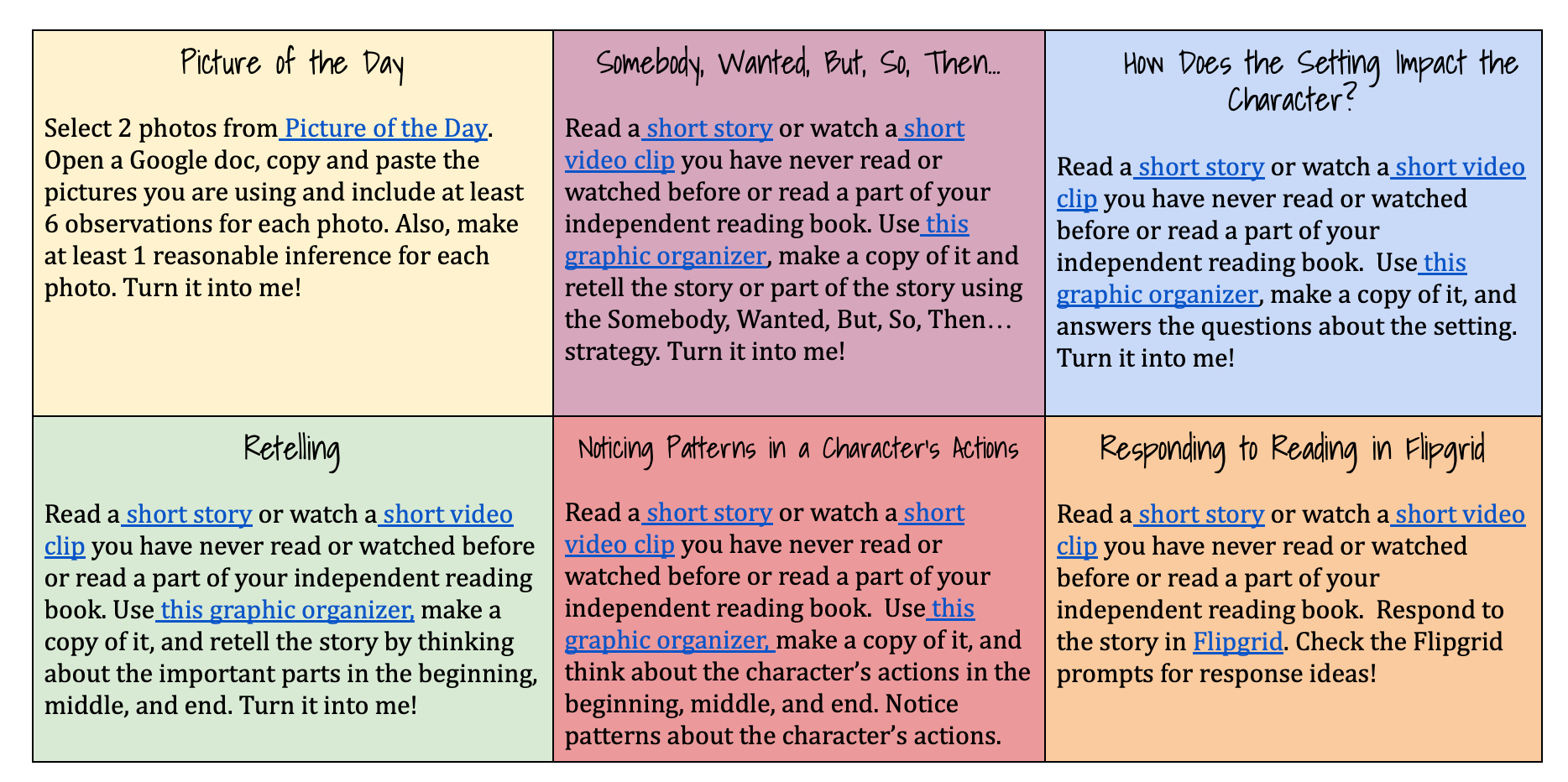 Using Choice Boards for Students to Differentiate Instruction ...