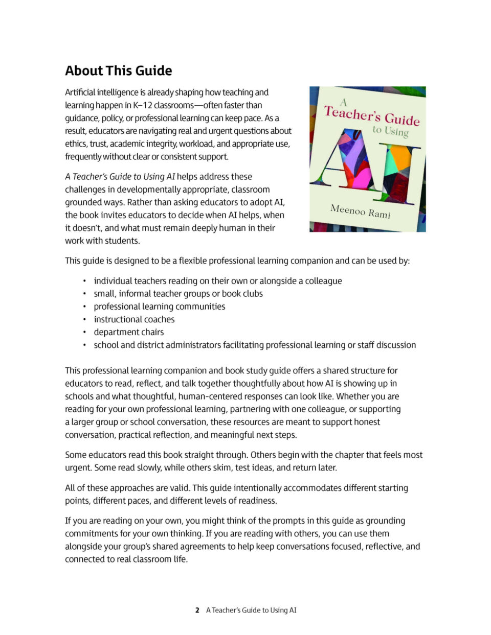 Book Study: A Teacher's Guide to Using AI | Heinemann