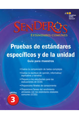 Order Senderos Estándares Comunes Benchmark and Unit Tests Teacher's ...