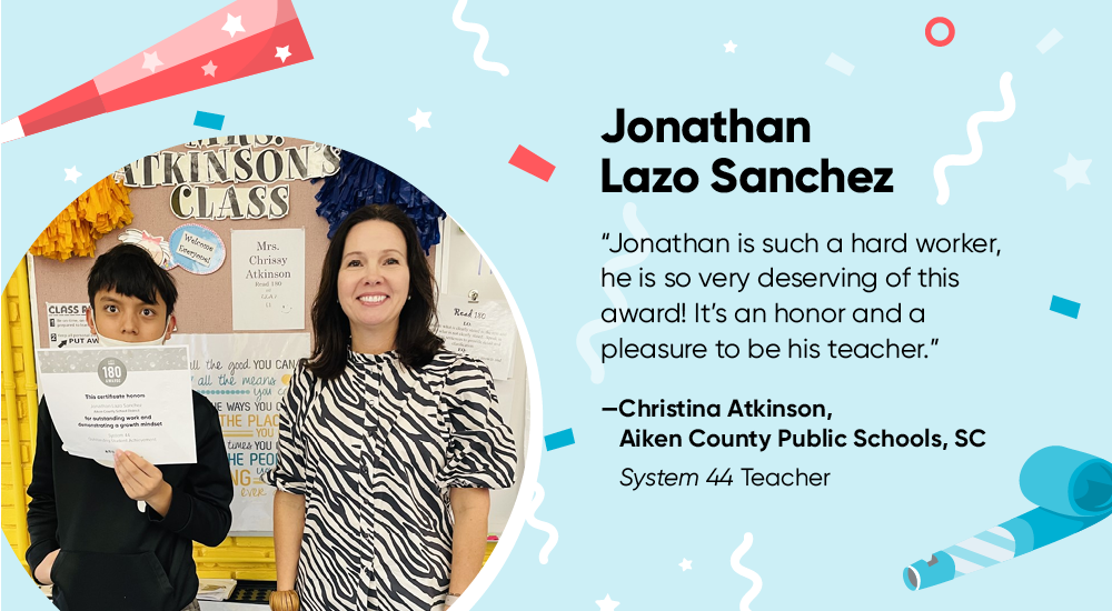 180 Awards | READ 180, MATH 180 & System 44 | Houghton Mifflin Harcourt