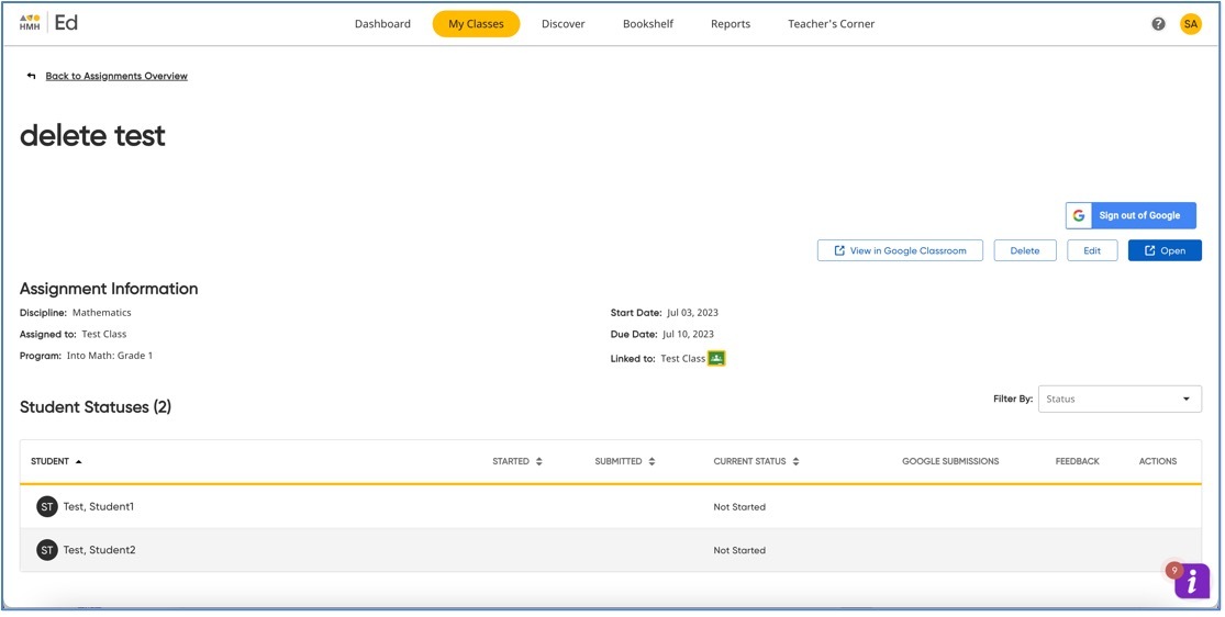 HMH Ed Release Notes